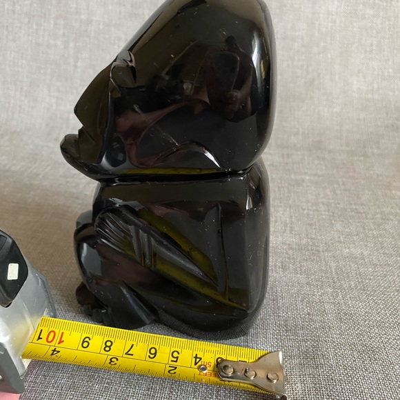 Art | Vintage Carved Obsidian Aztec Mayan Sculpture Figure Statue 6 3 ...